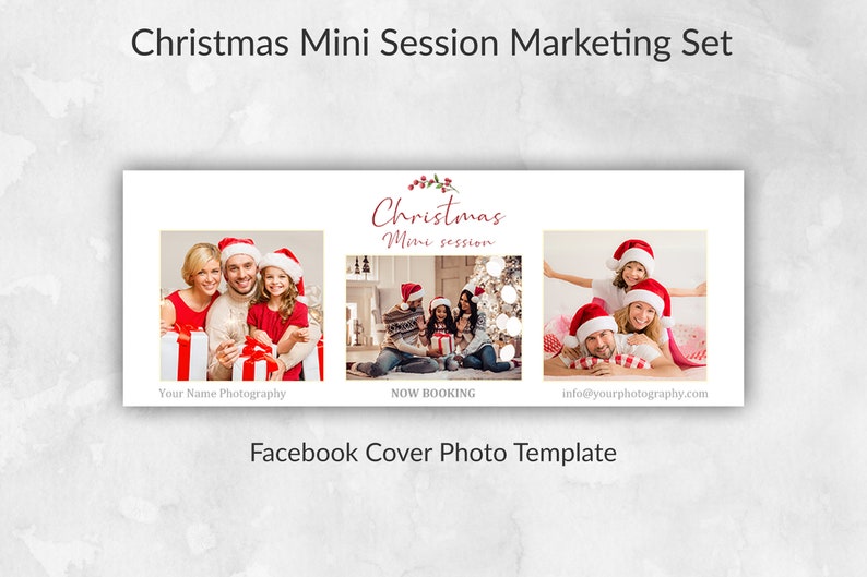 Christmas Mini Session Marketing Set Photography Social | Etsy