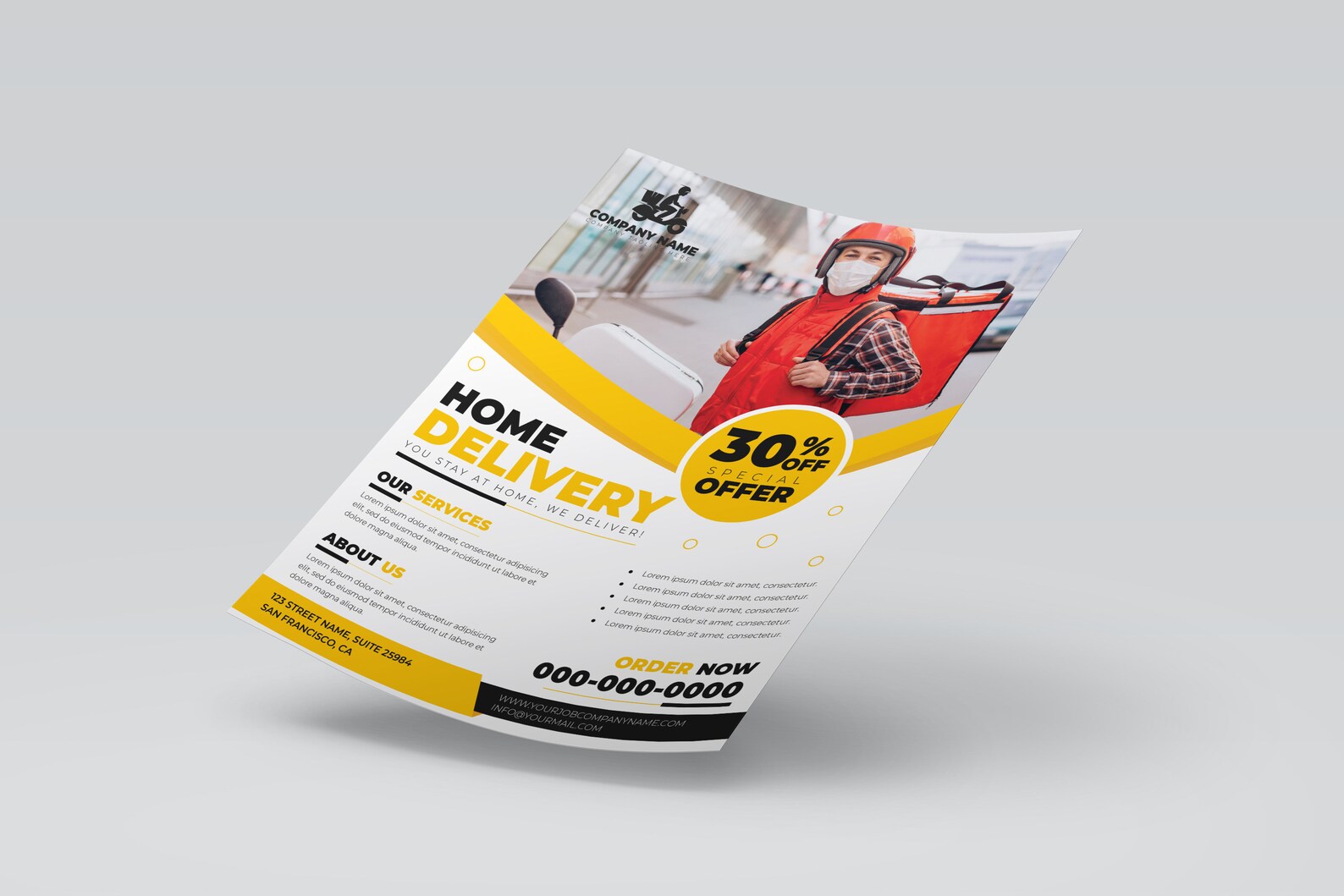 Delivery Service Flyer Multipurpose Home Delivery Service Flyer ...