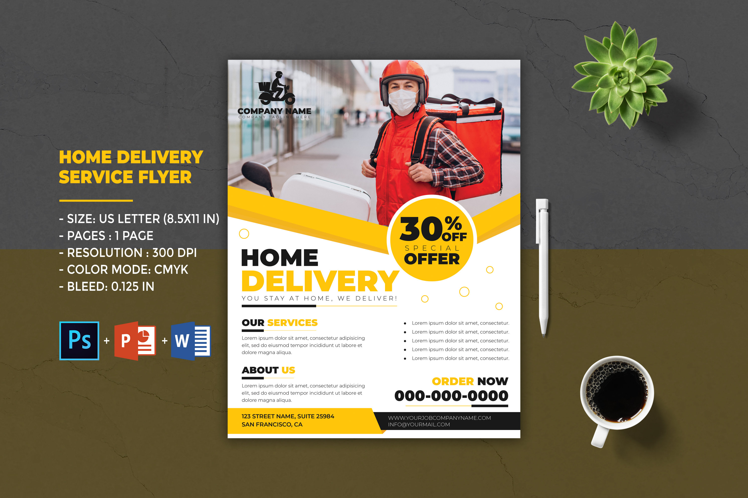 Delivery Service Flyer Multipurpose Home Delivery Service Flyer ...