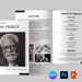 Black & White Funeral Program Template Funeral Program Template Word ...