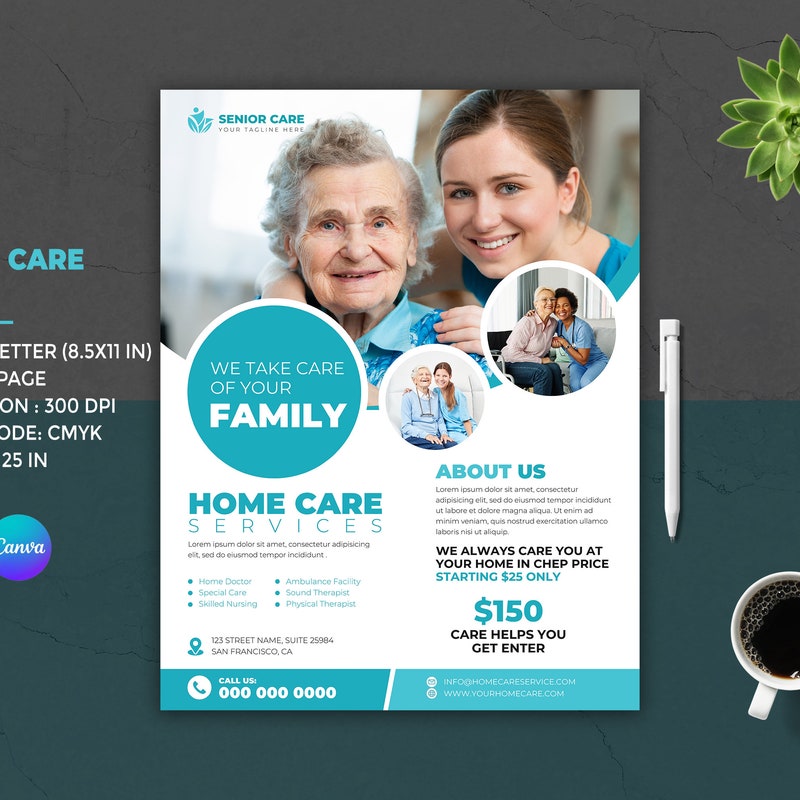 Home Care Flyer - Etsy