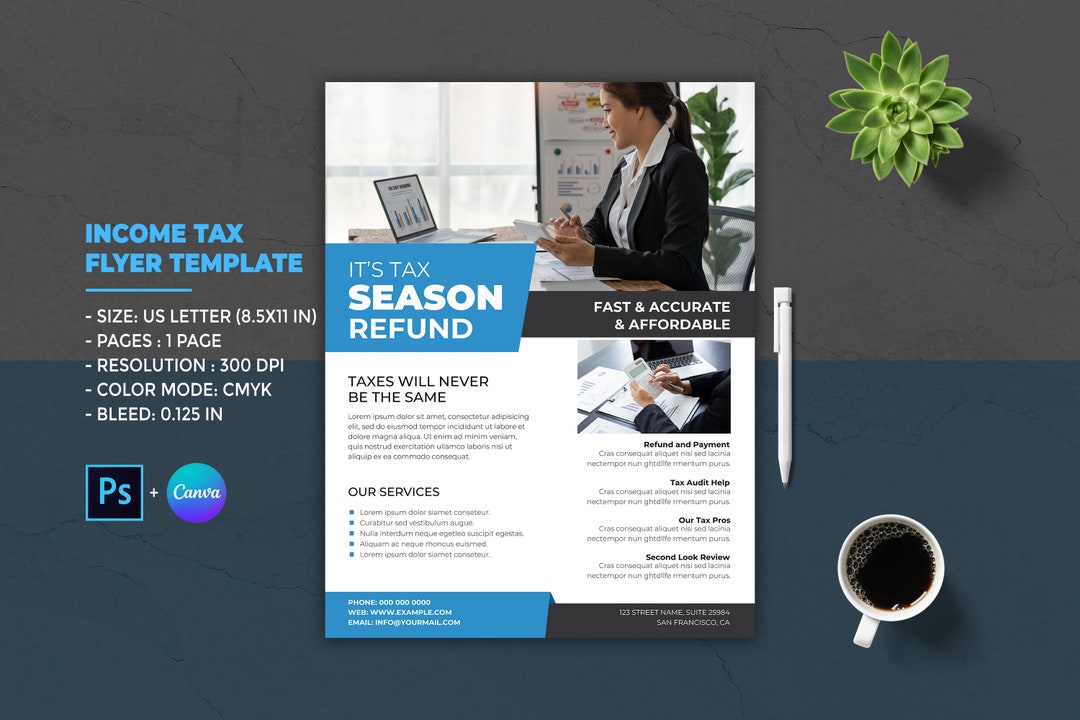 Income Tax Flyer Template | Income Tax Expert Flyer | Tax Prep Session ...