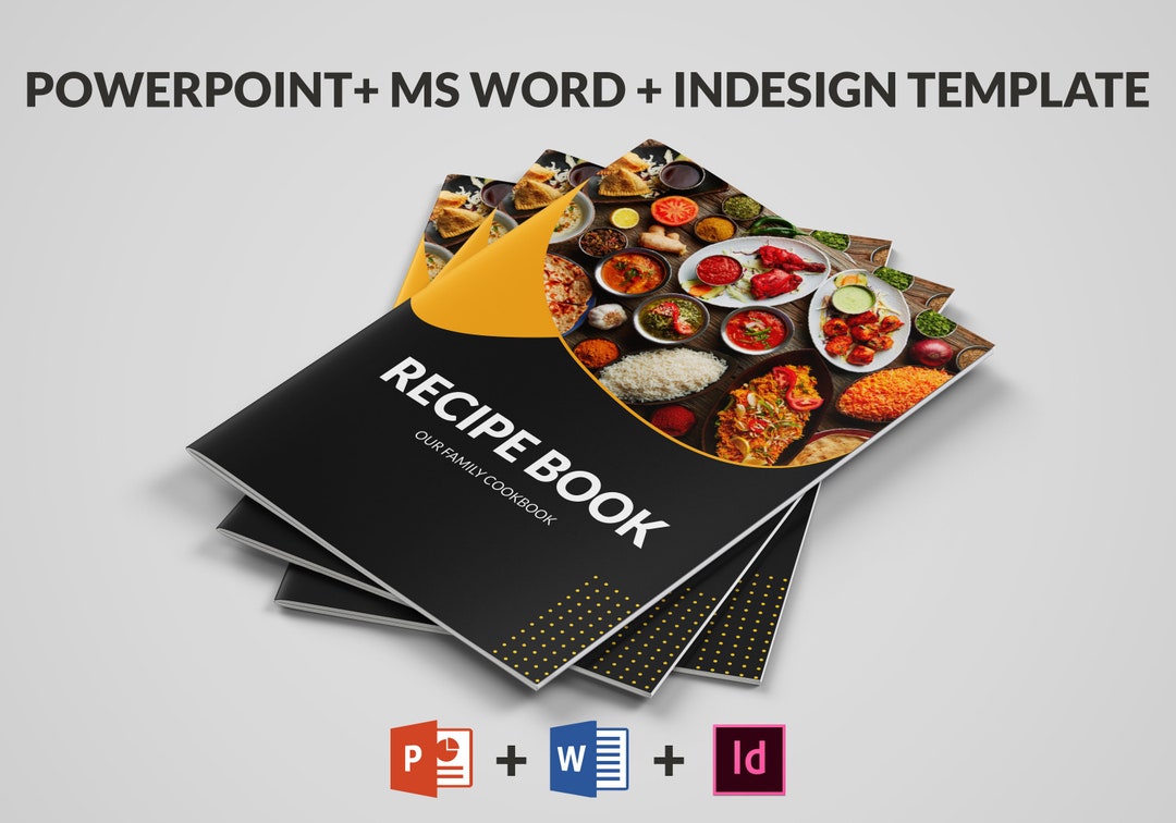 Recipe Book Template | Cookbook Template | Editable Recipe Book ...