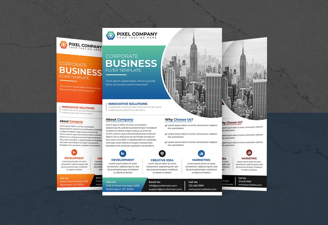 Printable Business Flyer Corporate Flyer Template Agency - Etsy