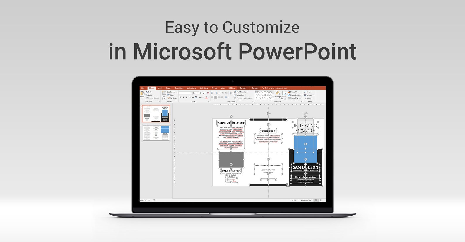 Trifold Funeral Program Template Funeral Program Template - Etsy