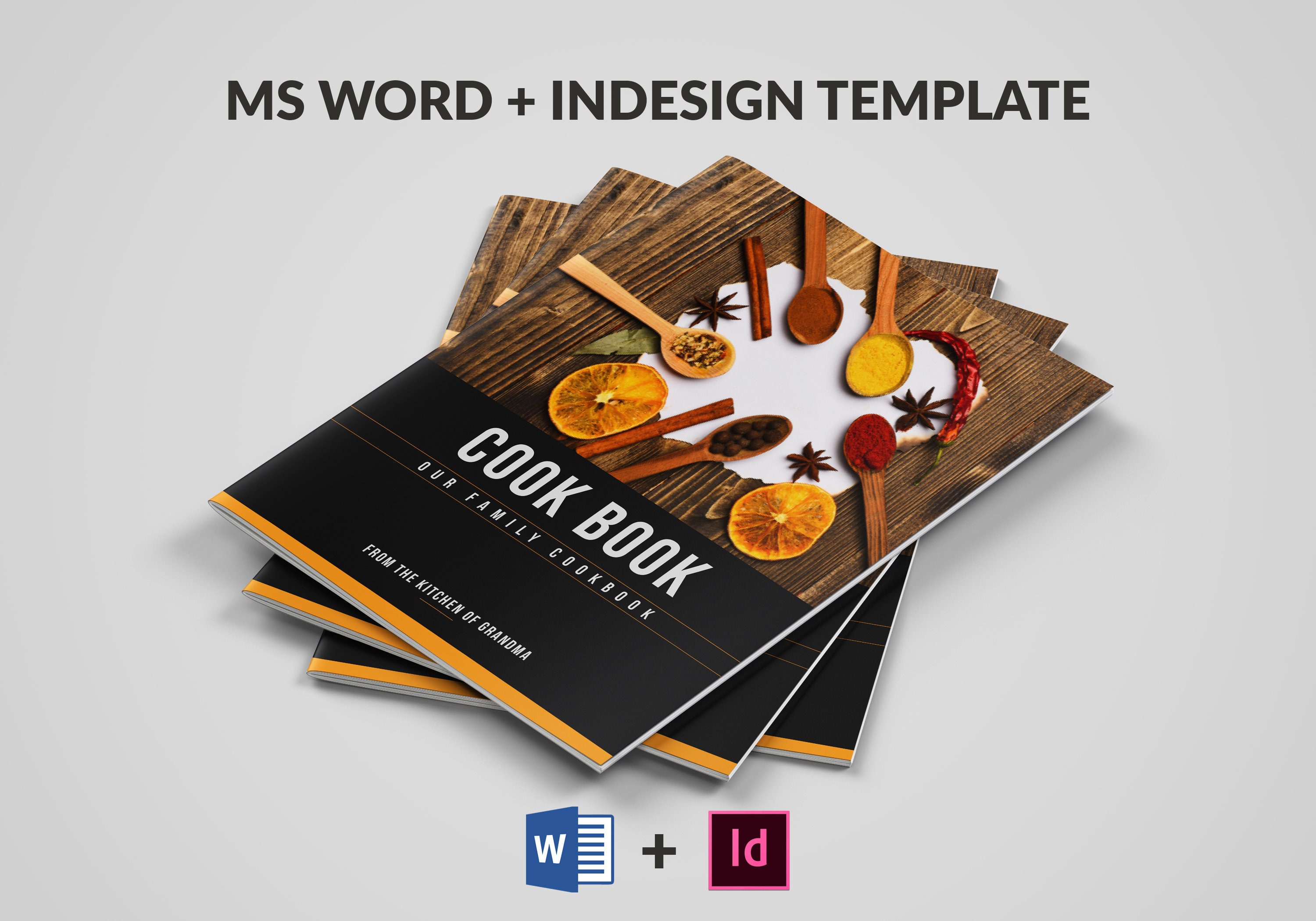 Cookbook Cover Design Template