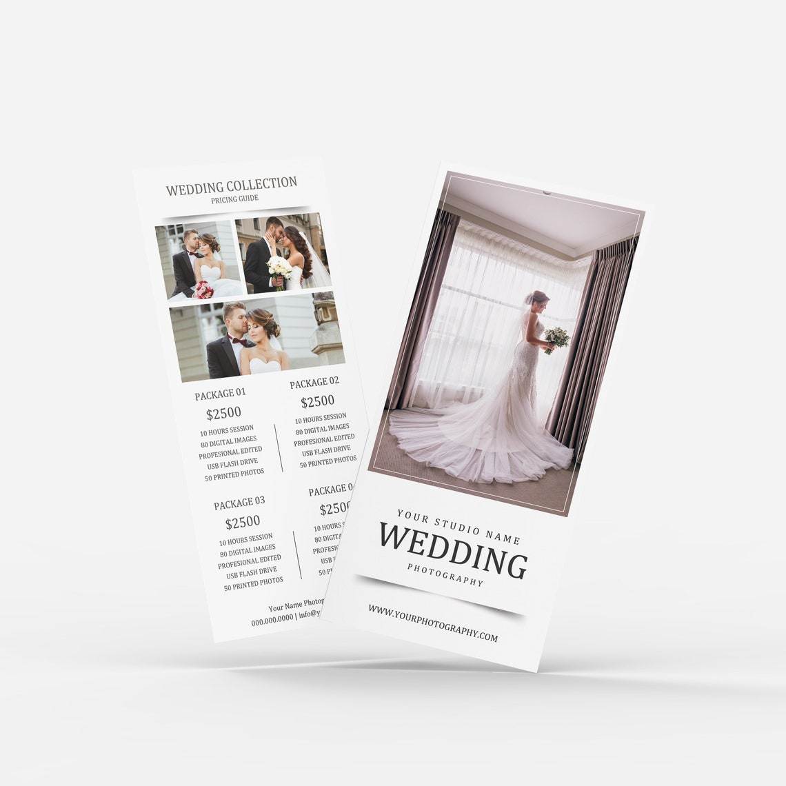 Photography Rack Card Template Photography Pricing Guide - Etsy