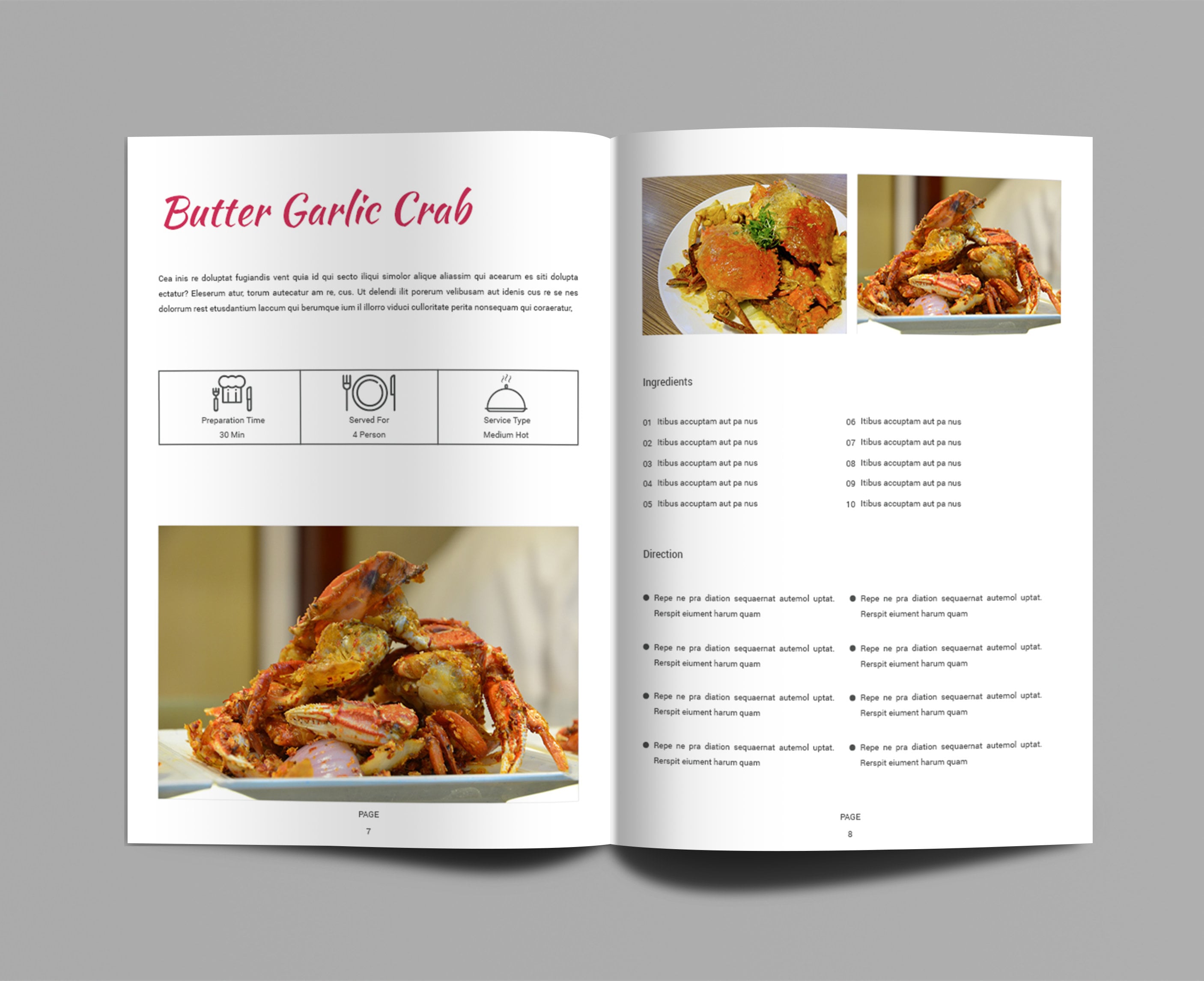 Recipe Book Recipe Template Recipe Book Template - Etsy