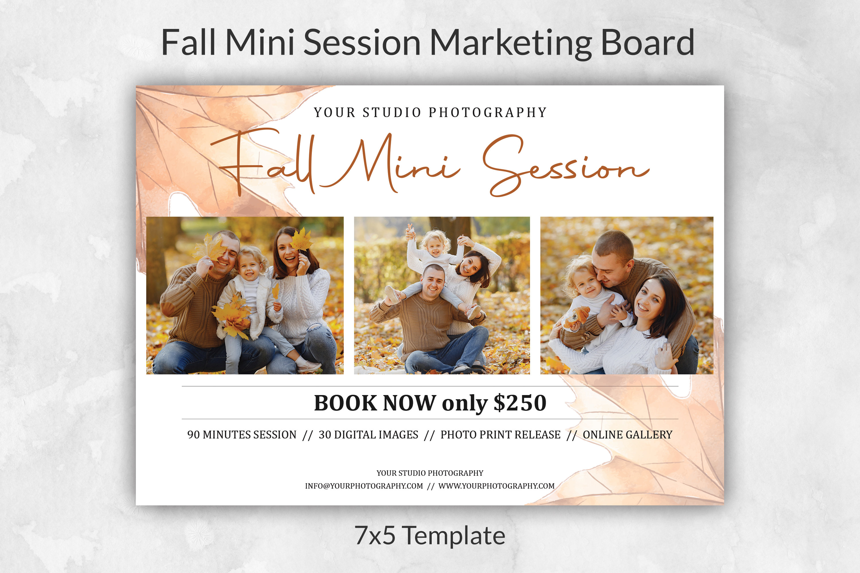 Fall Mini Session Template Autumn Mini Session Flyer Template ...