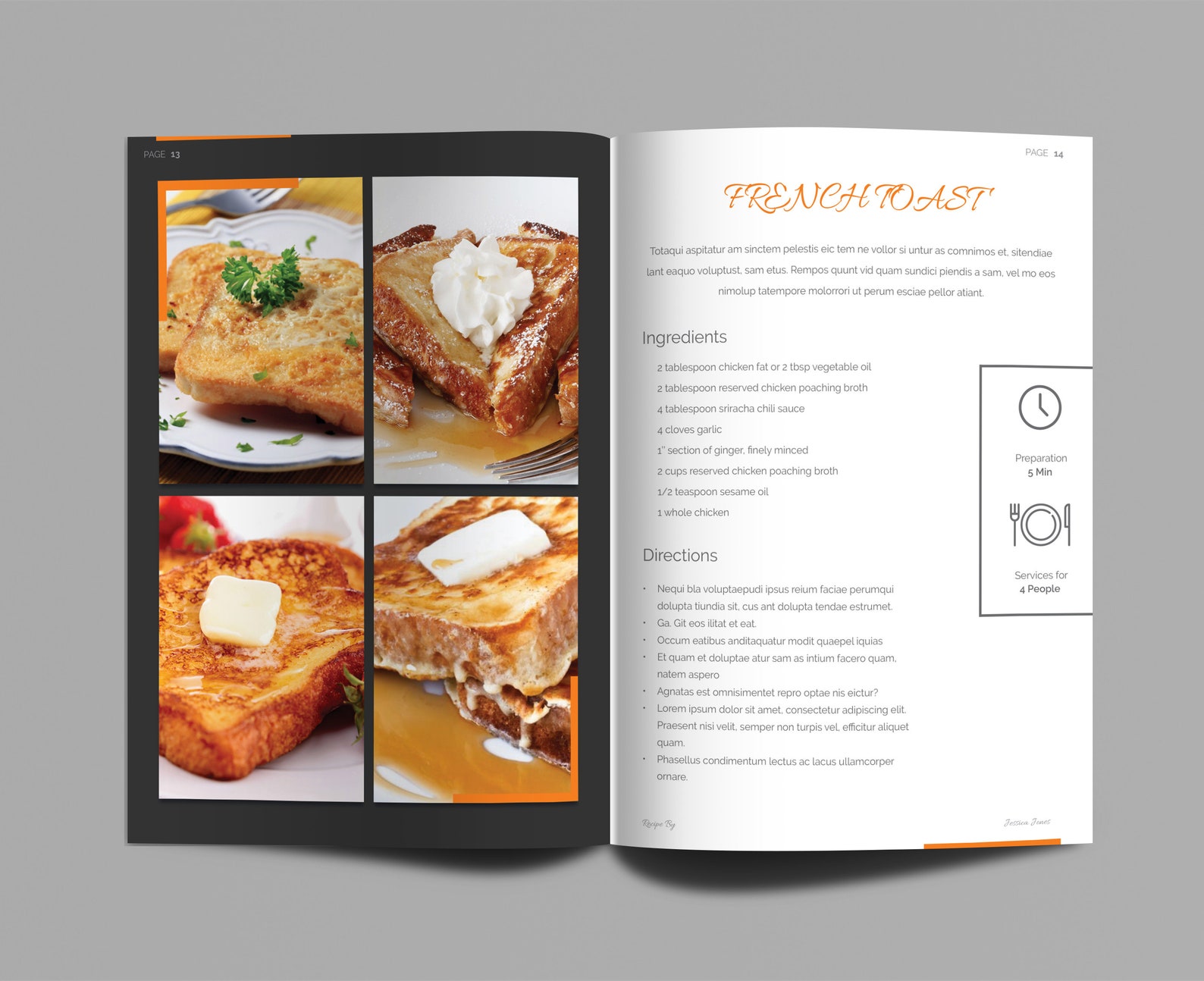 Recipe Template Recipe Book Recipe Book Template | Etsy