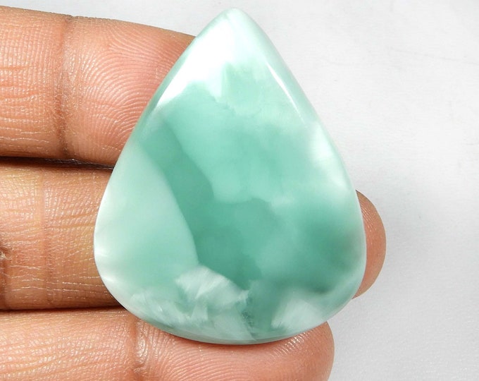 Sky Blue Hemimorphite Cabochon. AAA+ Hemimorphite. Larimar Pattern ...