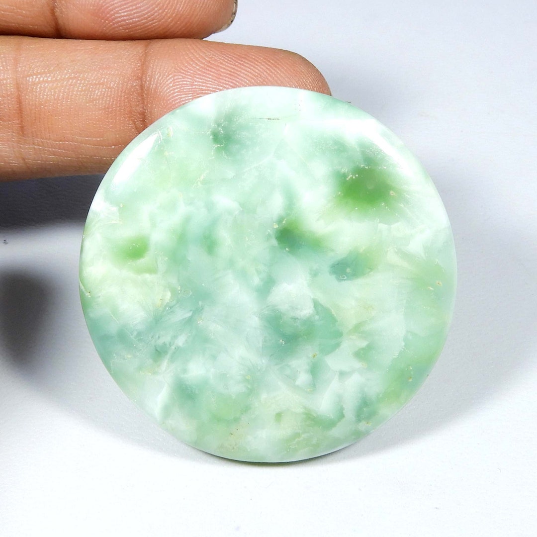 Hemimorphite. Sky Blue Hemimorphite Cabochon. Larimar Pattern ...