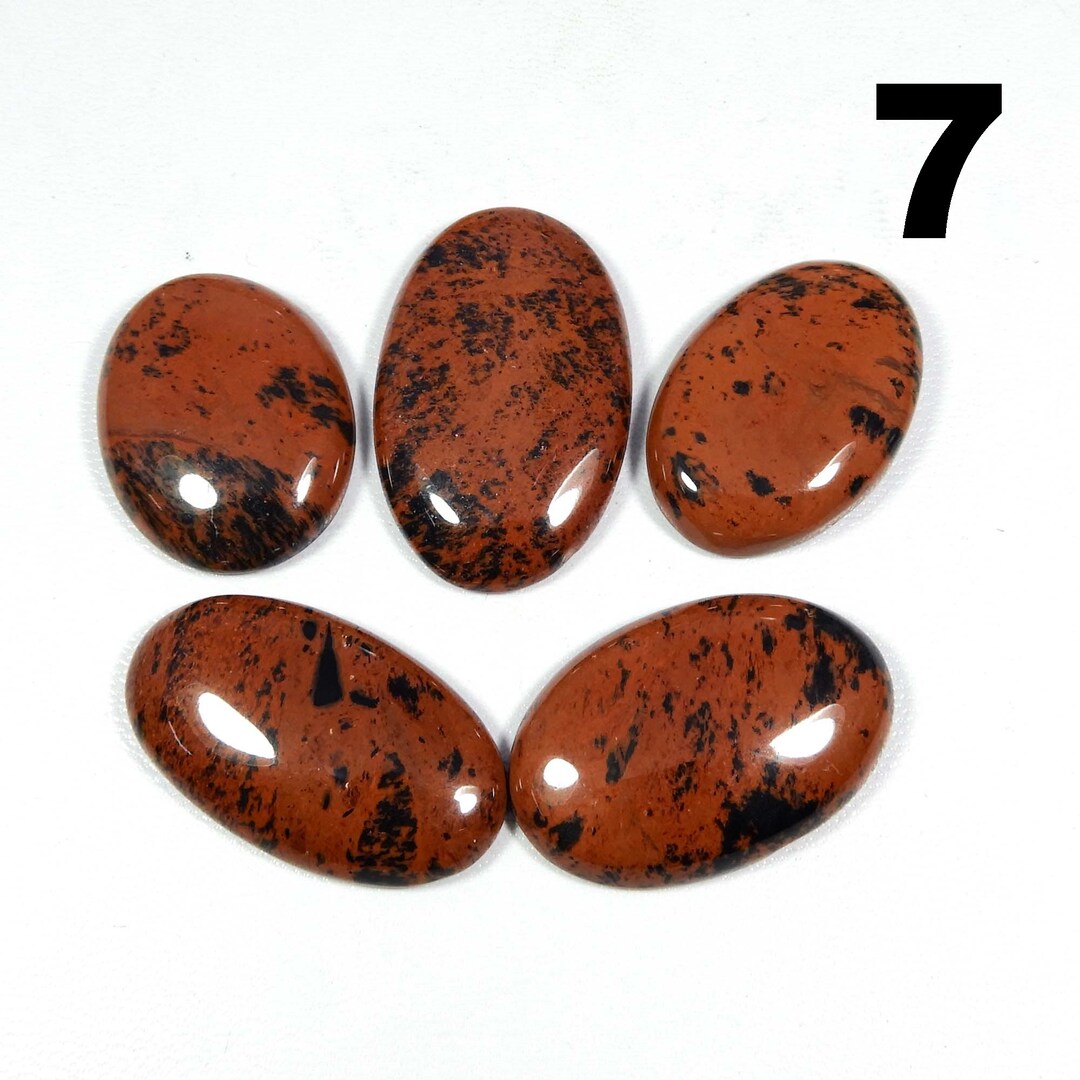 Red Mahogany Obsidian. Natural Mahogany Obsidian Cabochon. Mahogany ...
