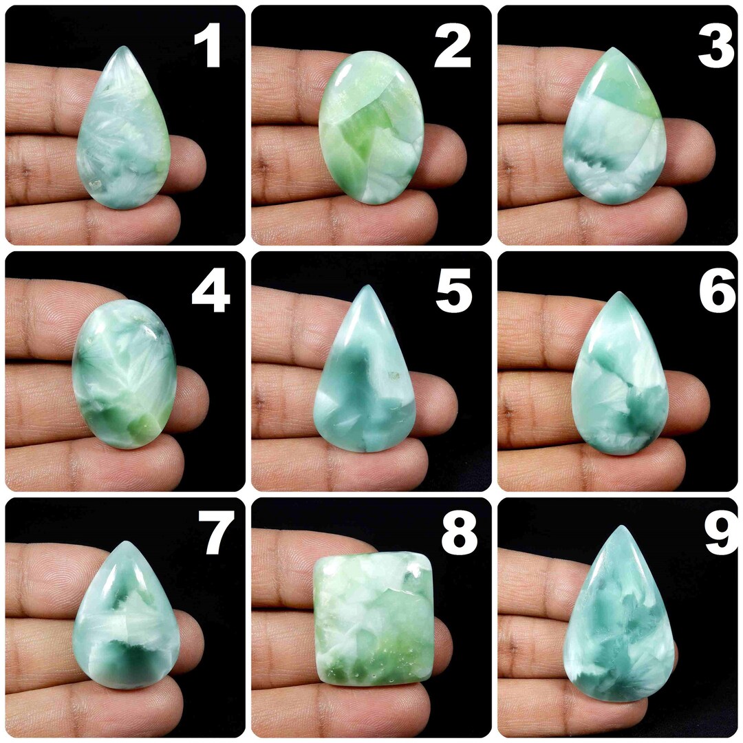 Sky Blue Hemimorphite Gemstone. Natural Larimar Pattern - Etsy