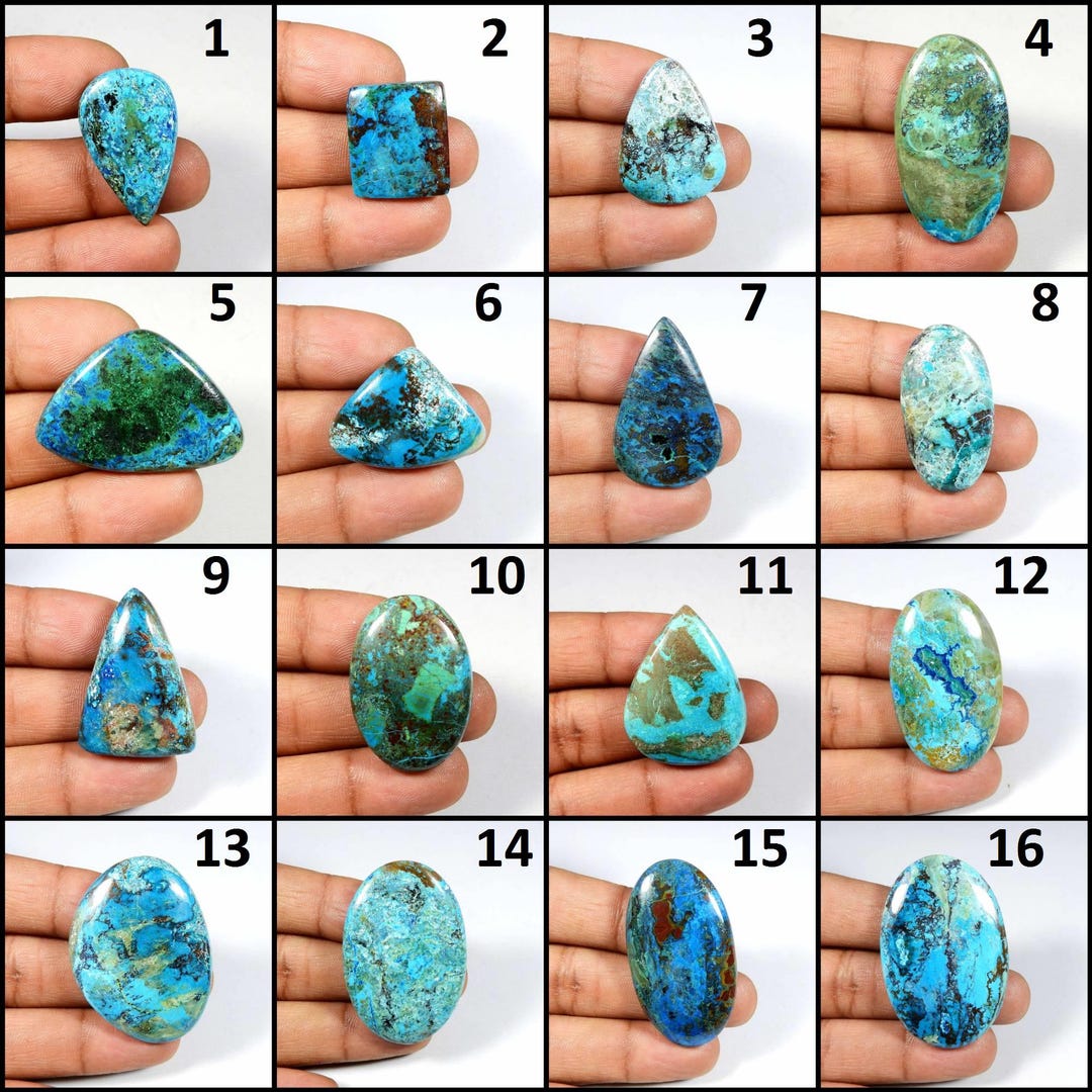 Blue Shattuckite. AMAZING~ Natural Shattuckite Cabochon. Shattuckite ...