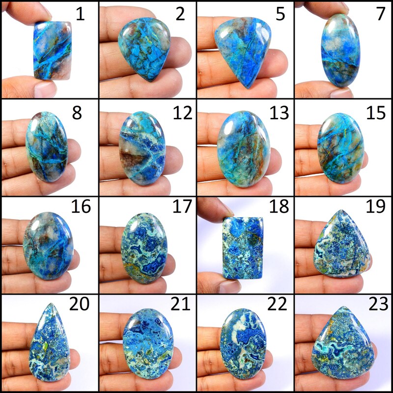 Azurite Jewelry - Etsy
