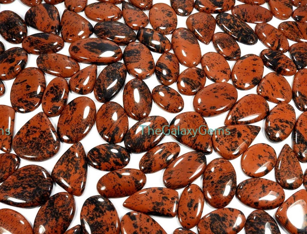 Red Mahogany Obsidian Gemstone. Mahogany Obsidian Cabochon. Natural ...
