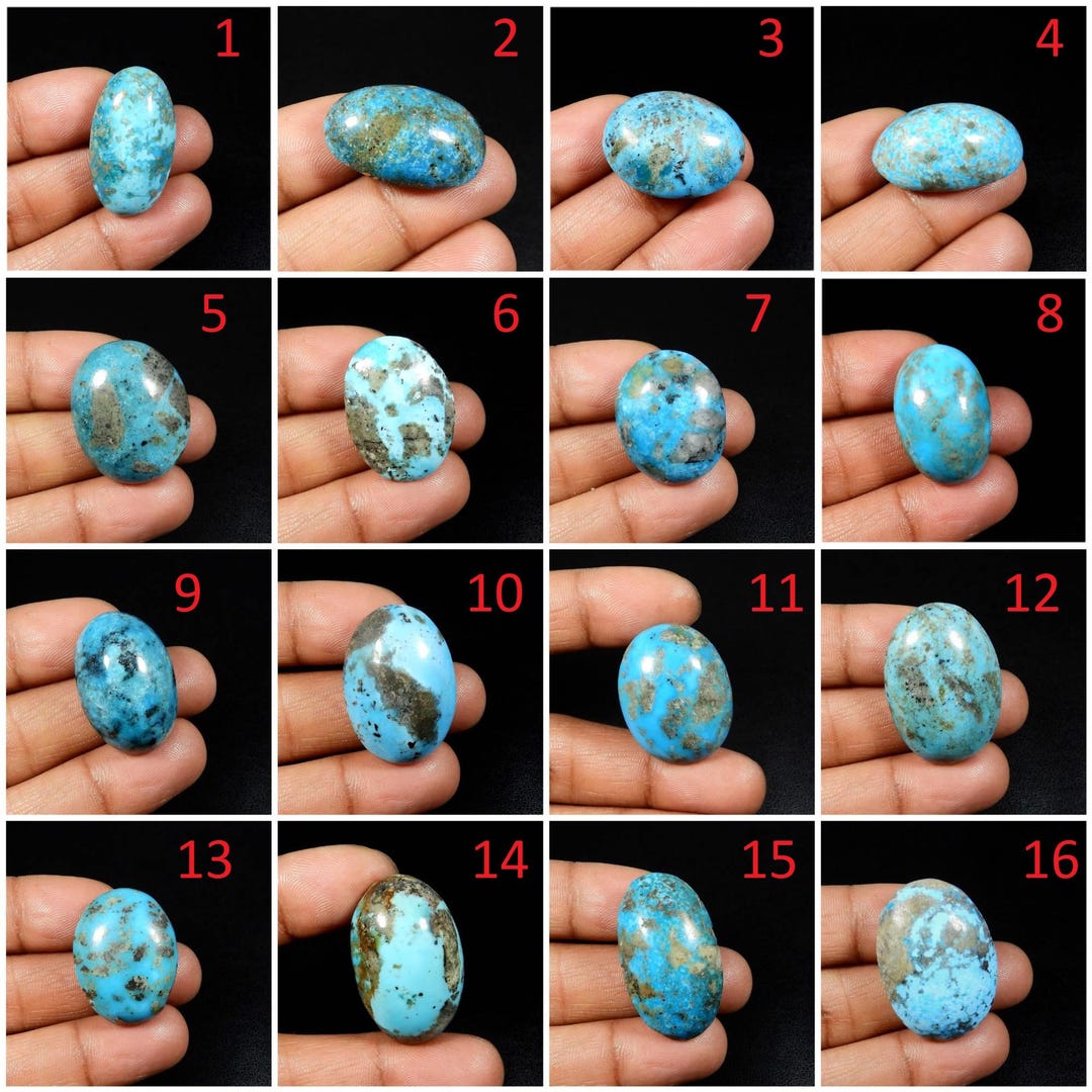 Natural Turquoise. Elegant~ Persian Turquoise Gemstone. Sky Blue ...