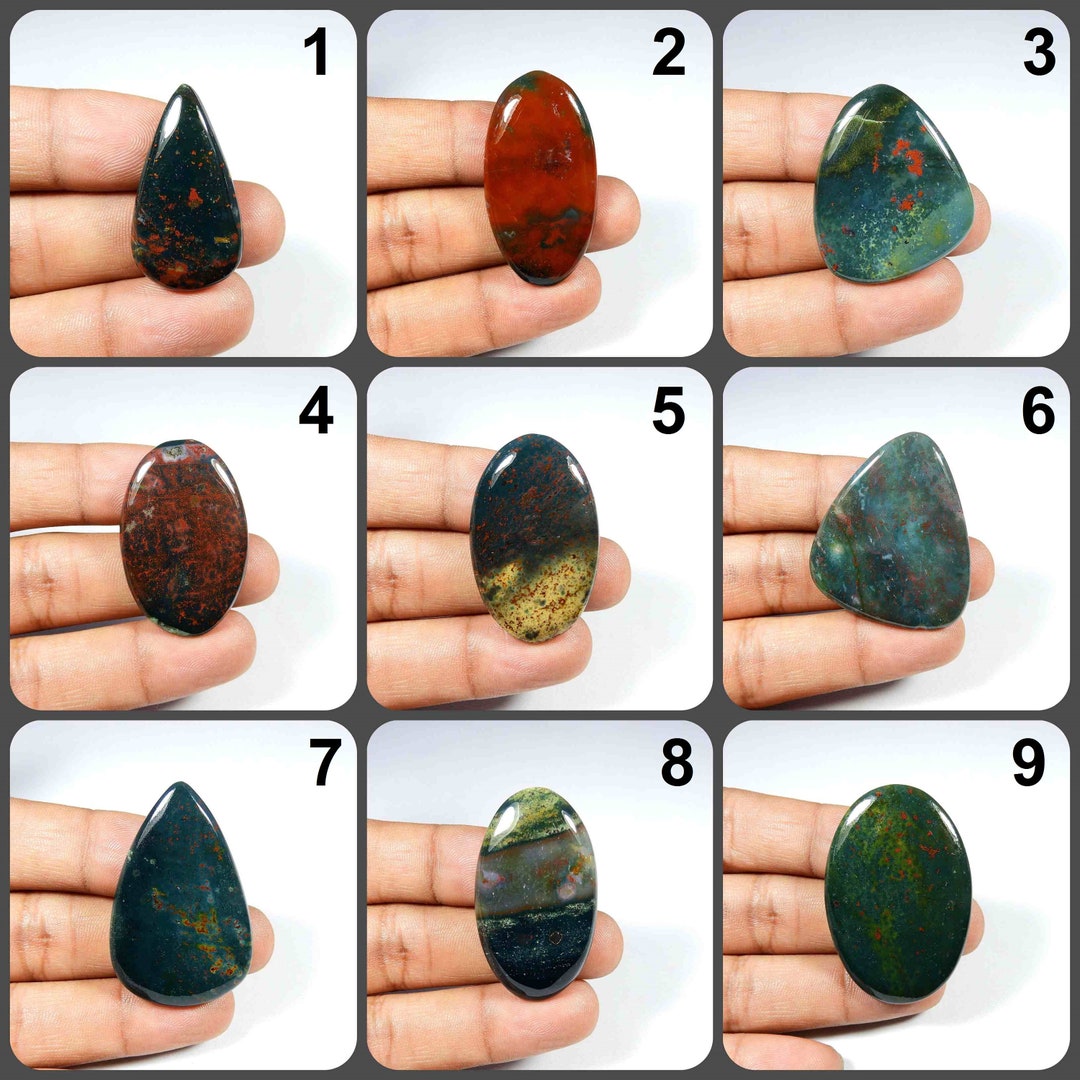 Green Red Bloodstone. Top Grade~ Bloodstone Cabochon. Natural ...