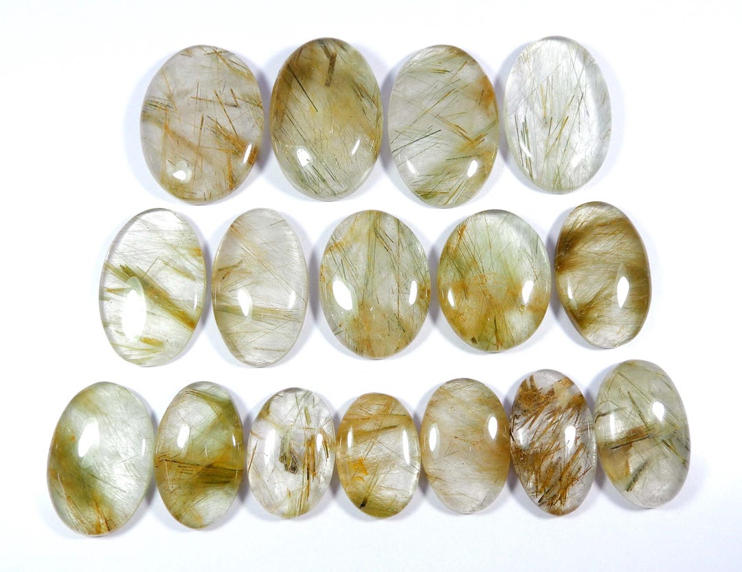 Amazing~ Rutilated Quartz Gemstone. Natural Rutile Quartz Gemstone ...