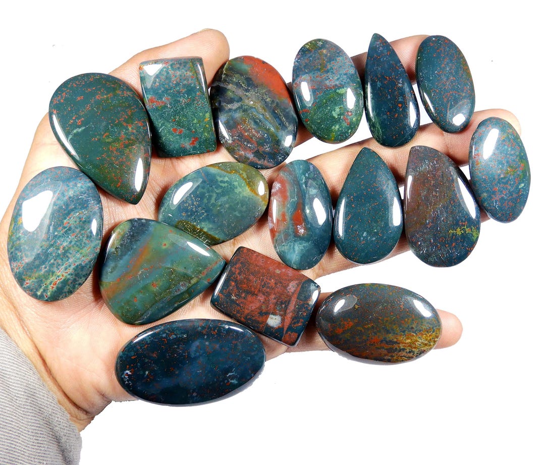 Green Red Bloodstone. Awesome~ Natural Bloodstone Cabochon. Bloodstone ...