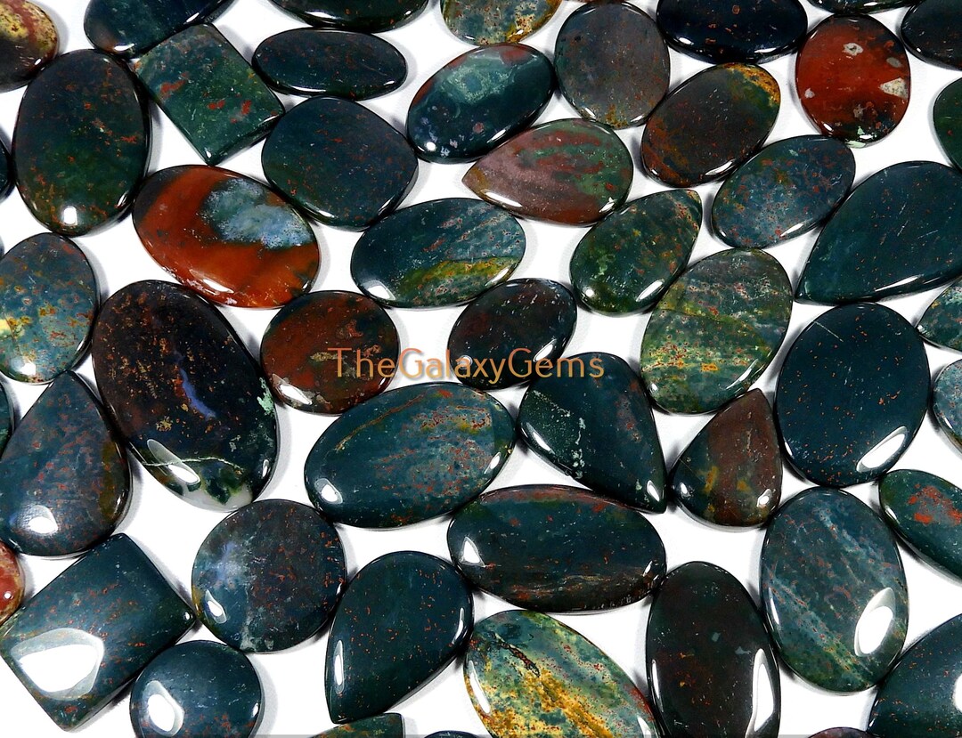 BLOODSTONE. Natural Green Red Bloodstone. Bloodstone Cabochon Wholesale ...