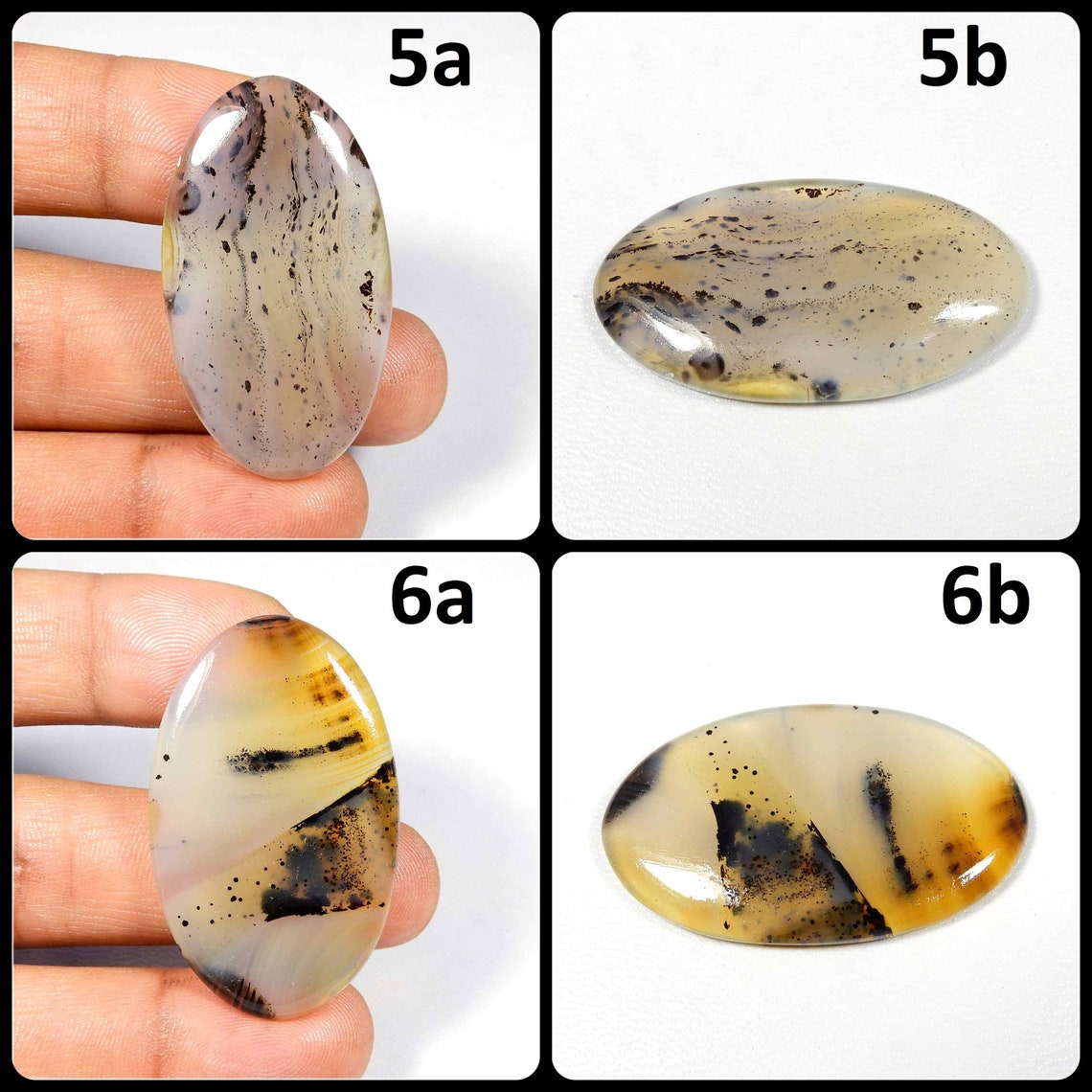 Trendy~ Yellow Montana Agate. Natural Montana Agate Cabochon. Montana ...