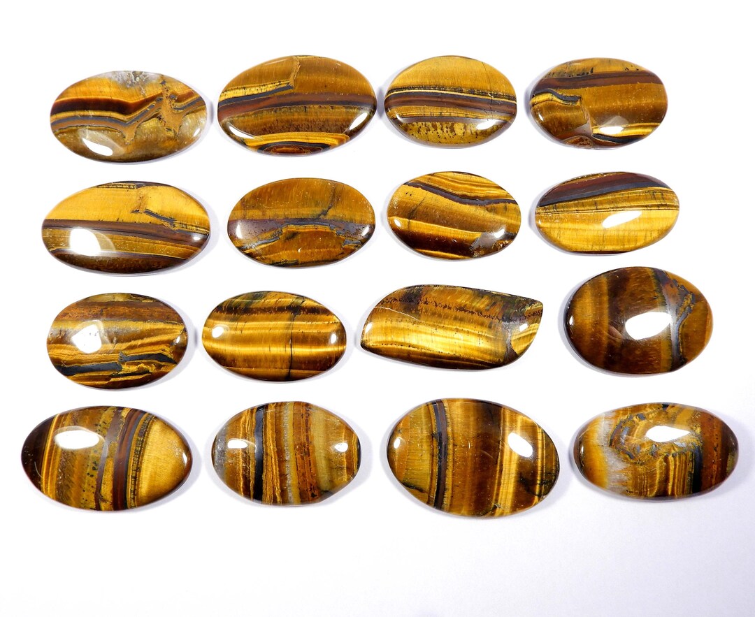 Elegant~ Natural Yellow Flashy Tiger Eye. Yellow Tiger Eye Gemstone ...