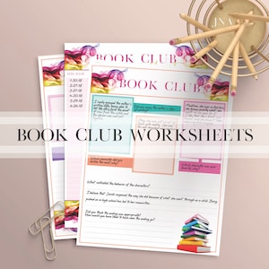 Book Club Worksheets (instant Download) - Etsy
