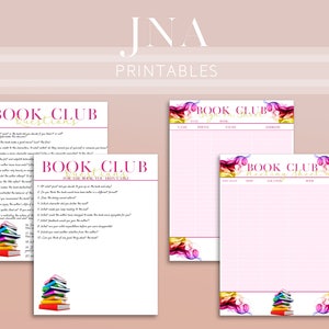 Book Club Worksheets (instant Download) - Etsy