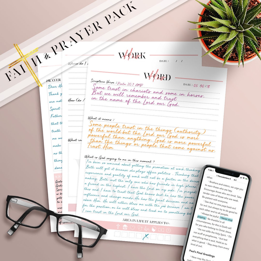 Faith & Prayer Pack (instant Download) - Etsy