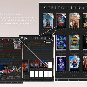 Digital Movie Journal: TV Series Tracker, Goodnotes Planner (PDF) - Etsy
