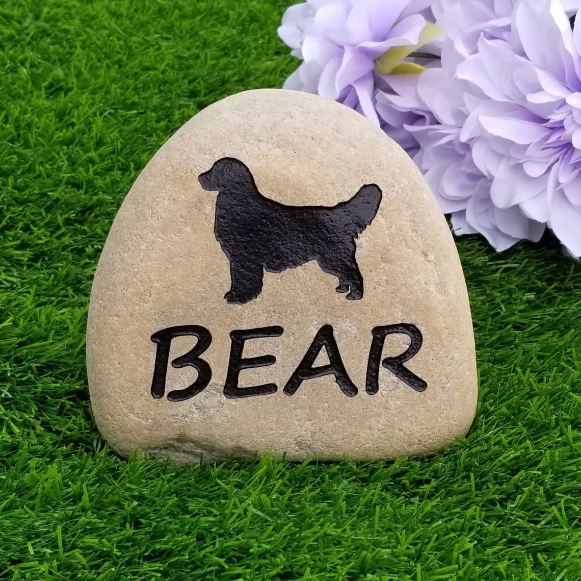 Dog Breed Pet Memorial Stone 4 to 6 Inch Wide Natural River - Etsy Canada