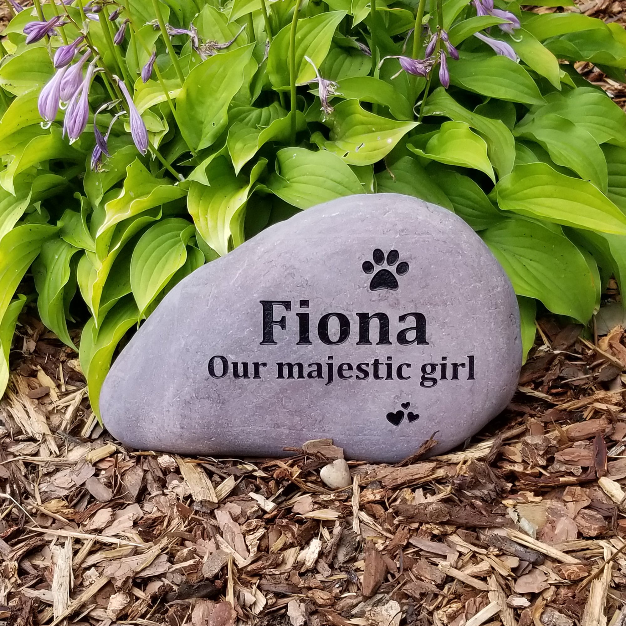 Pet Memorial Stone 6 to 8 Inch Wide Natural River Rock Pet - Etsy Canada