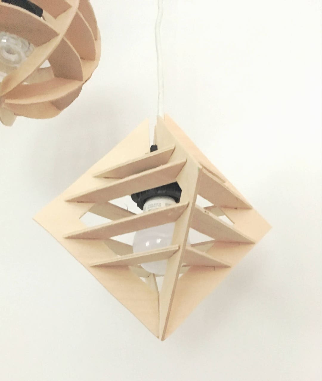 Octahedron 3D Wood Model Template. Digital Template to DIY Modern ...