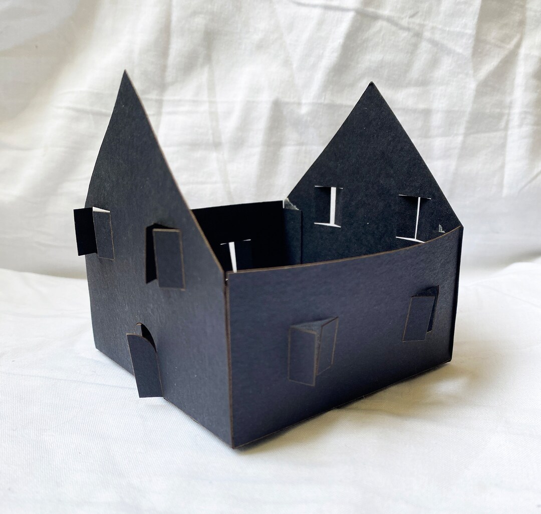 House Open Box 3D Papercraft. You Get Pdf SVG DXF Digital File ...