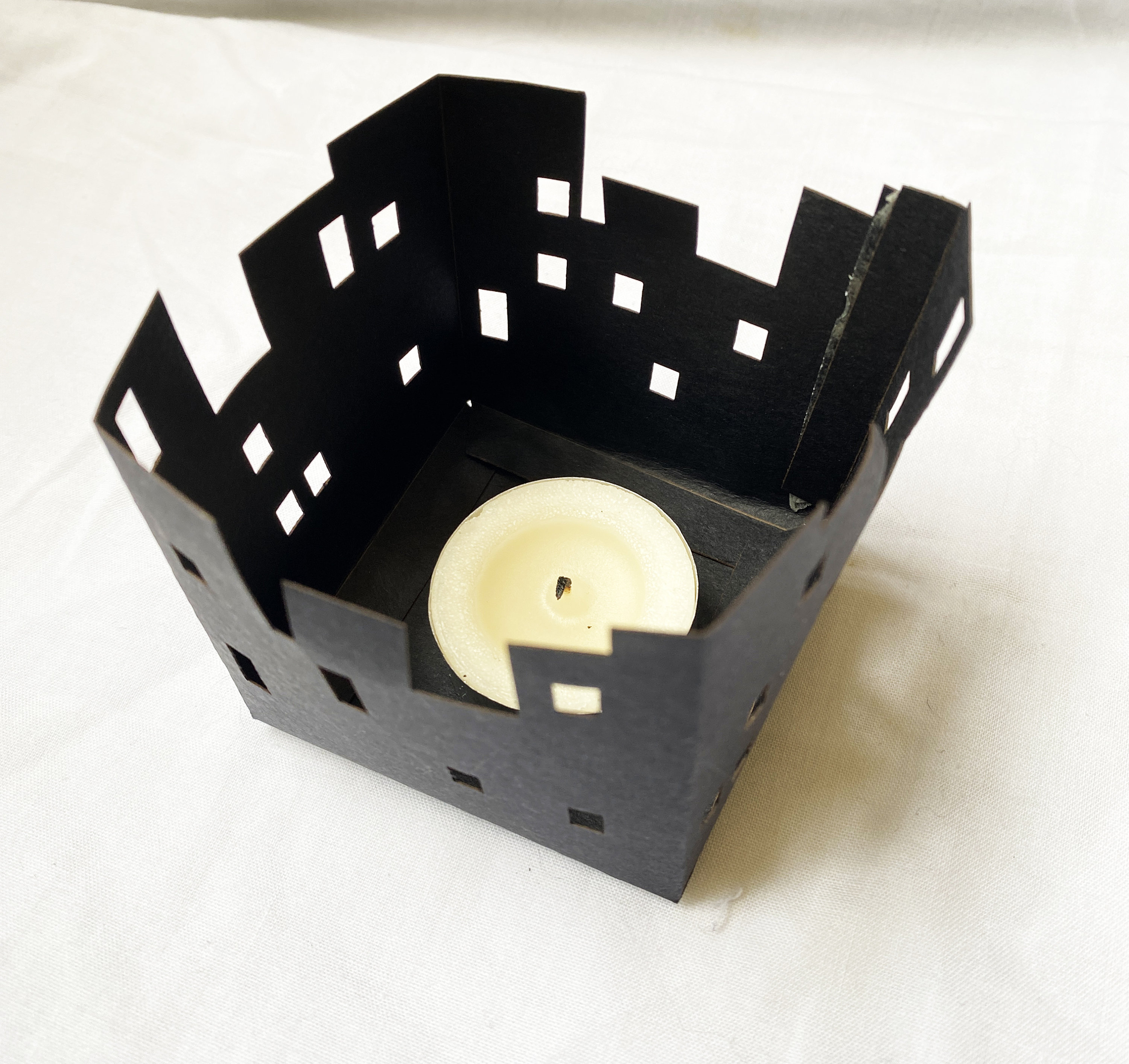 City Scape Open Box 3D Papercraft. You Get Pdf SVG DXF Digital File ...