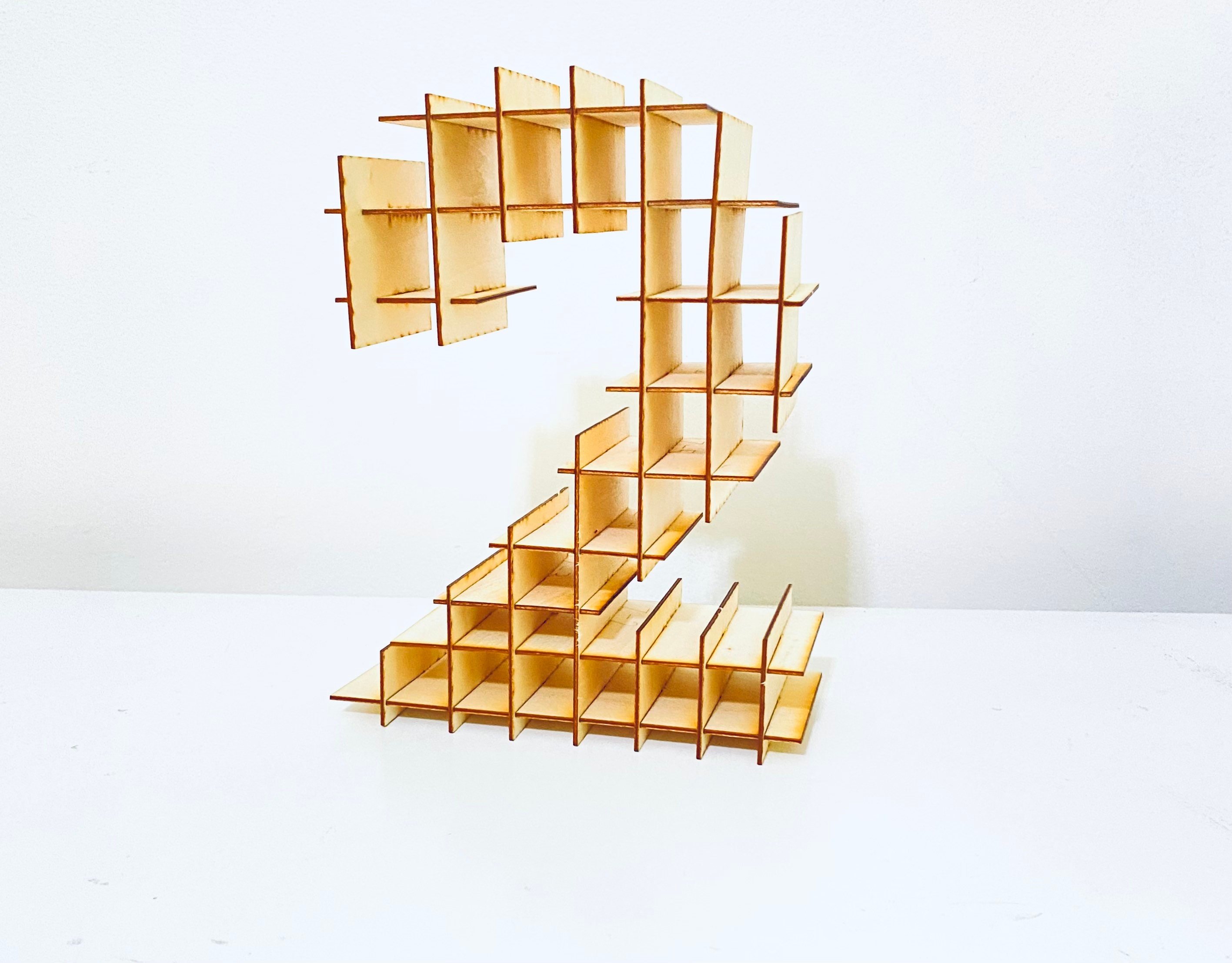 Number 2 Laser Cut SVG Files. Digital Download Template DIY Unique ...