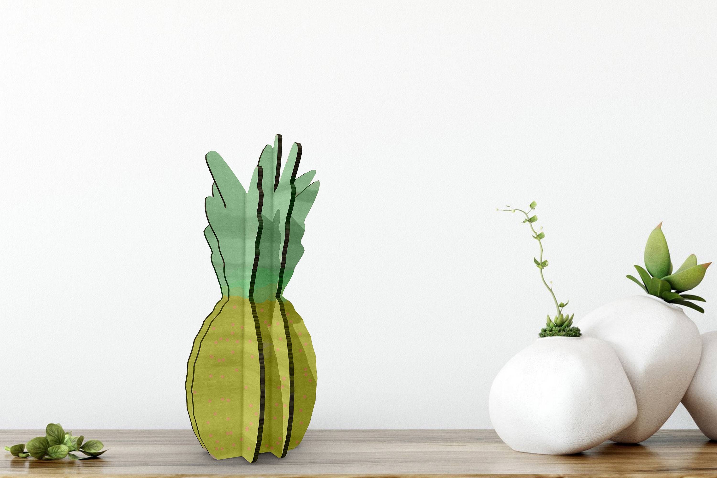 Pineapple 3D Cut File. Digital Downloadable PDF and 3D SVG Cut Files ...