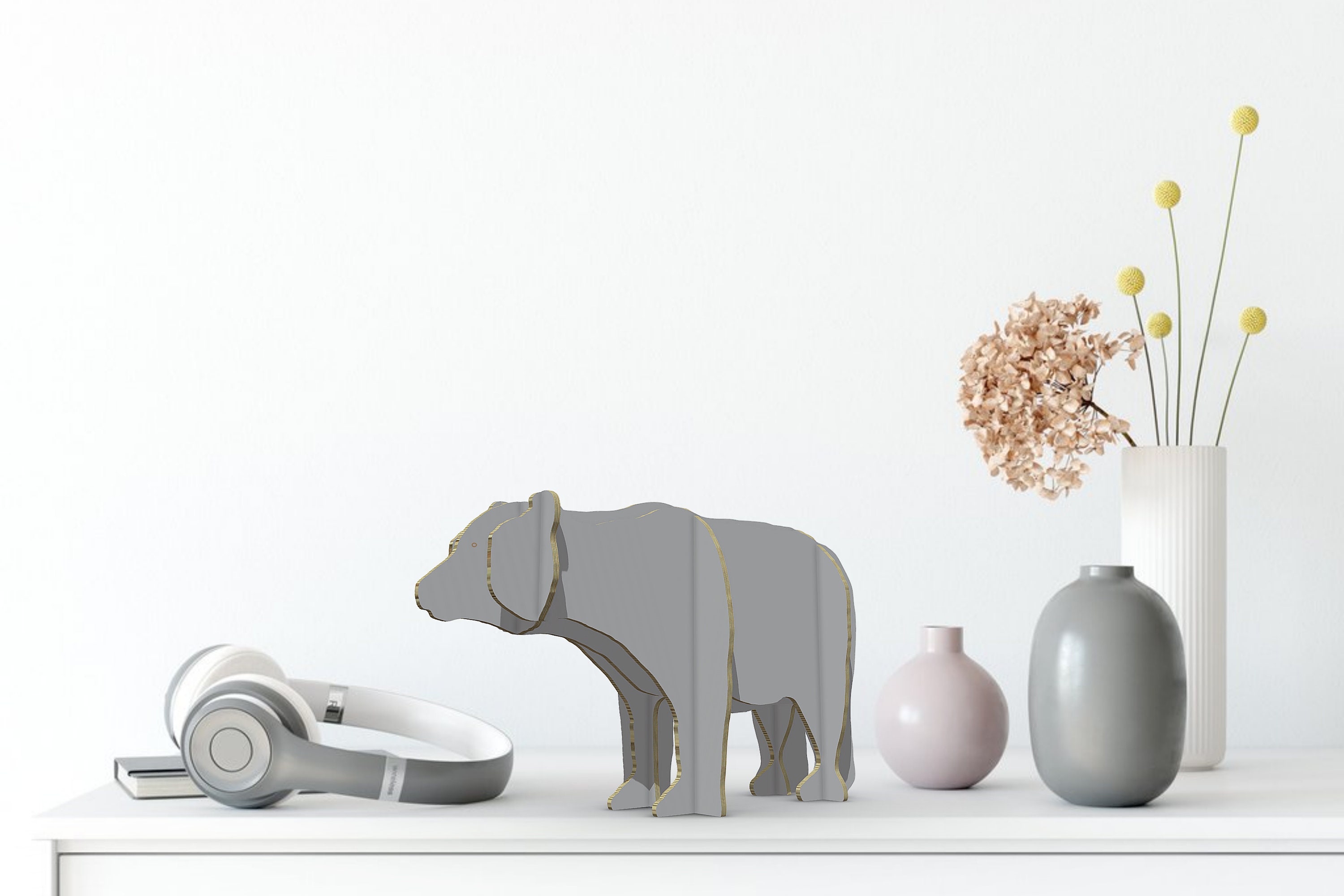 Bear 3D Cut File. Digital Downloadable PDF and 3D SVG Cut Files. Use ...