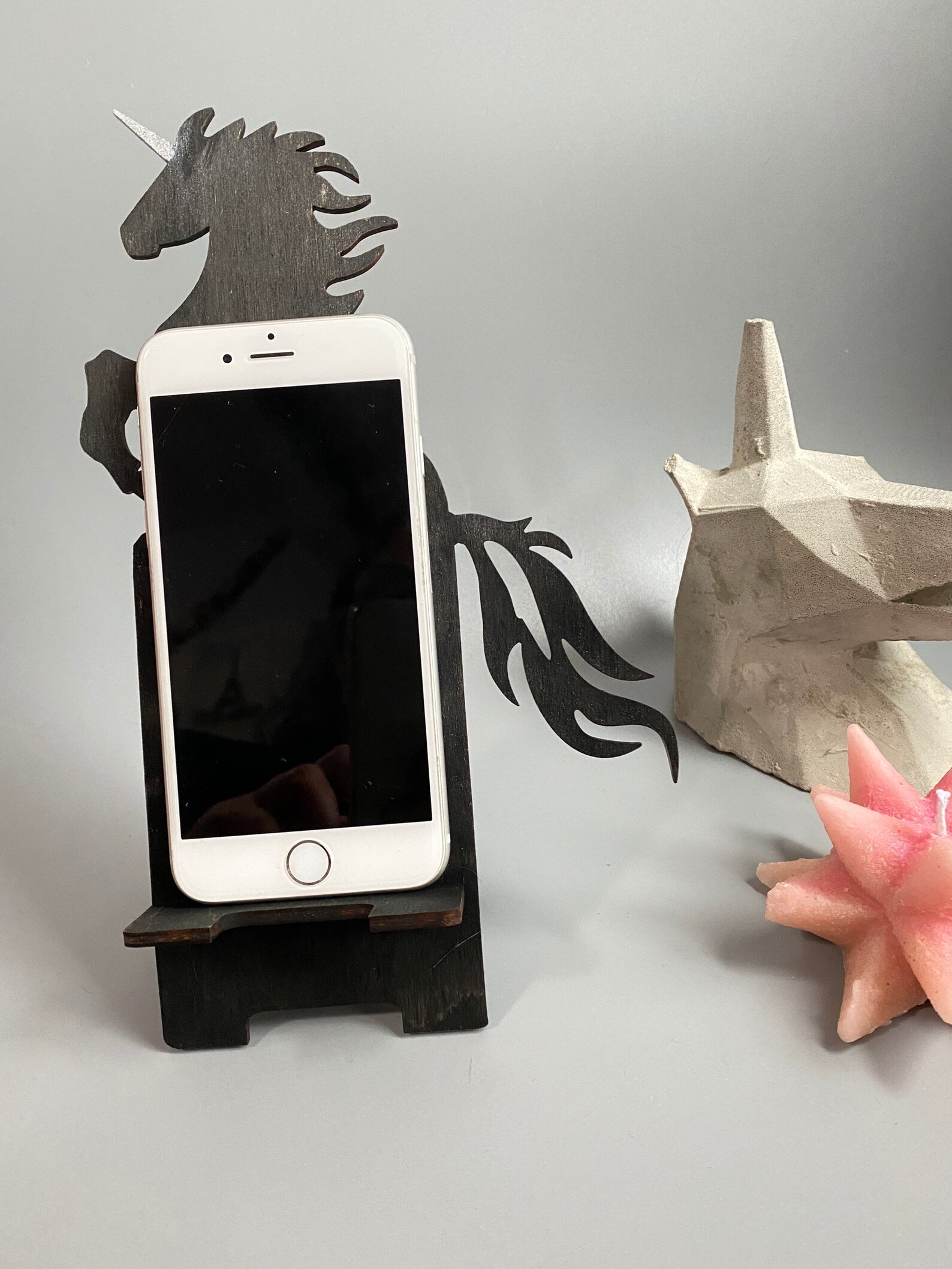 Unicorn Phone Stand SVG File Template. Downloadable ,stand iPhone Dock ...