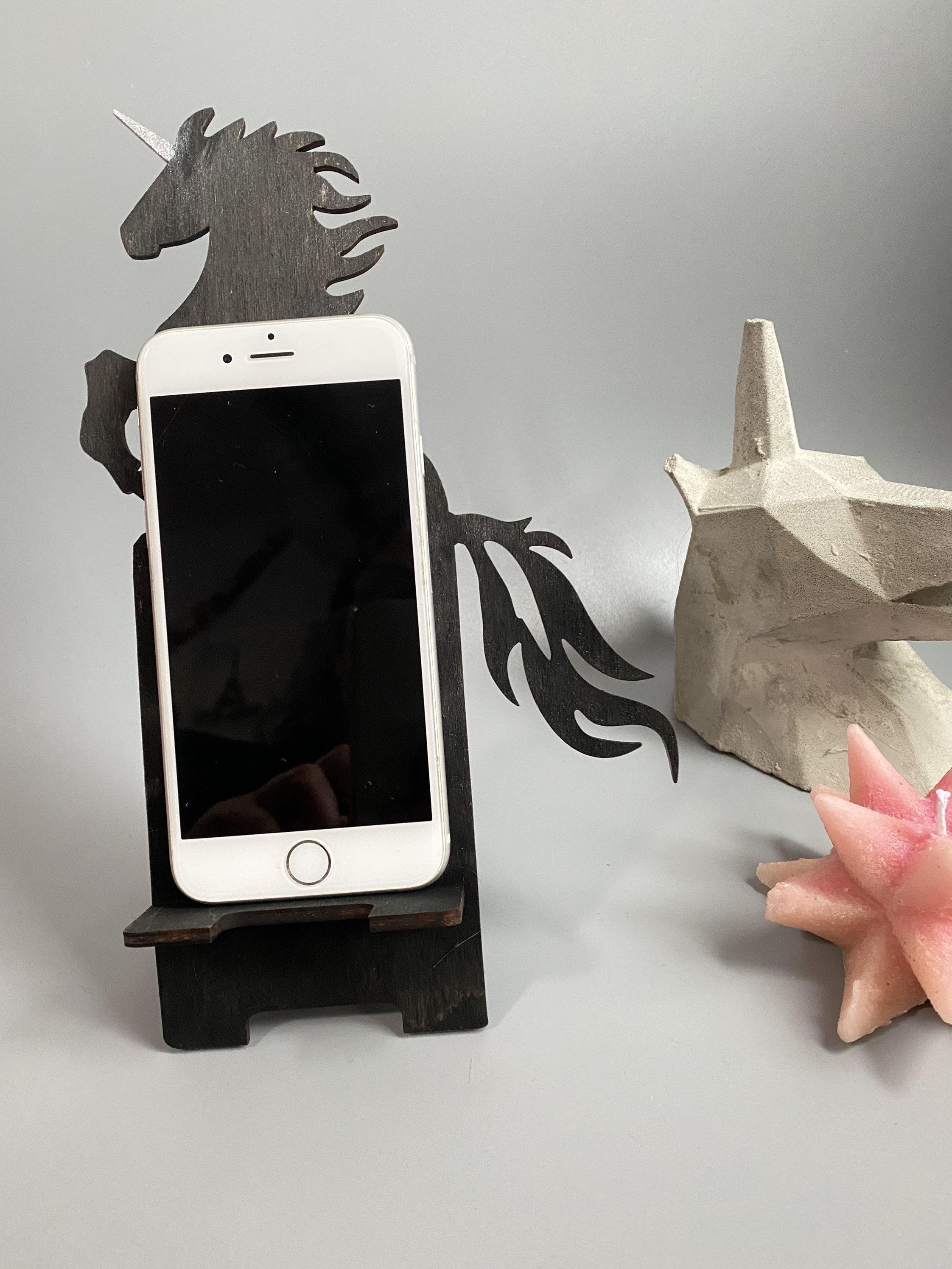 Unicorn Phone Stand SVG File Template. Downloadable ,stand iPhone Dock ...