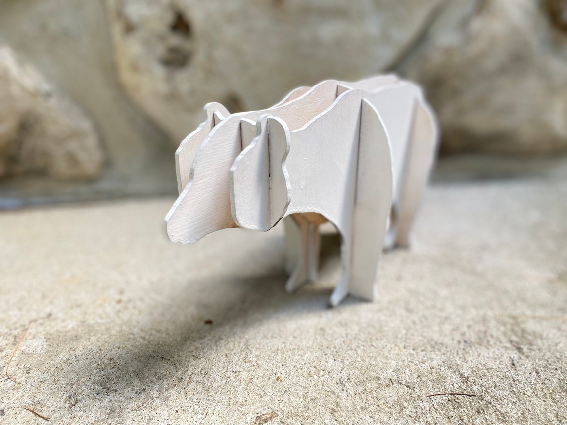 Bear 3D Cut File. Digital Downloadable PDF and 3D SVG Cut Files. Use ...