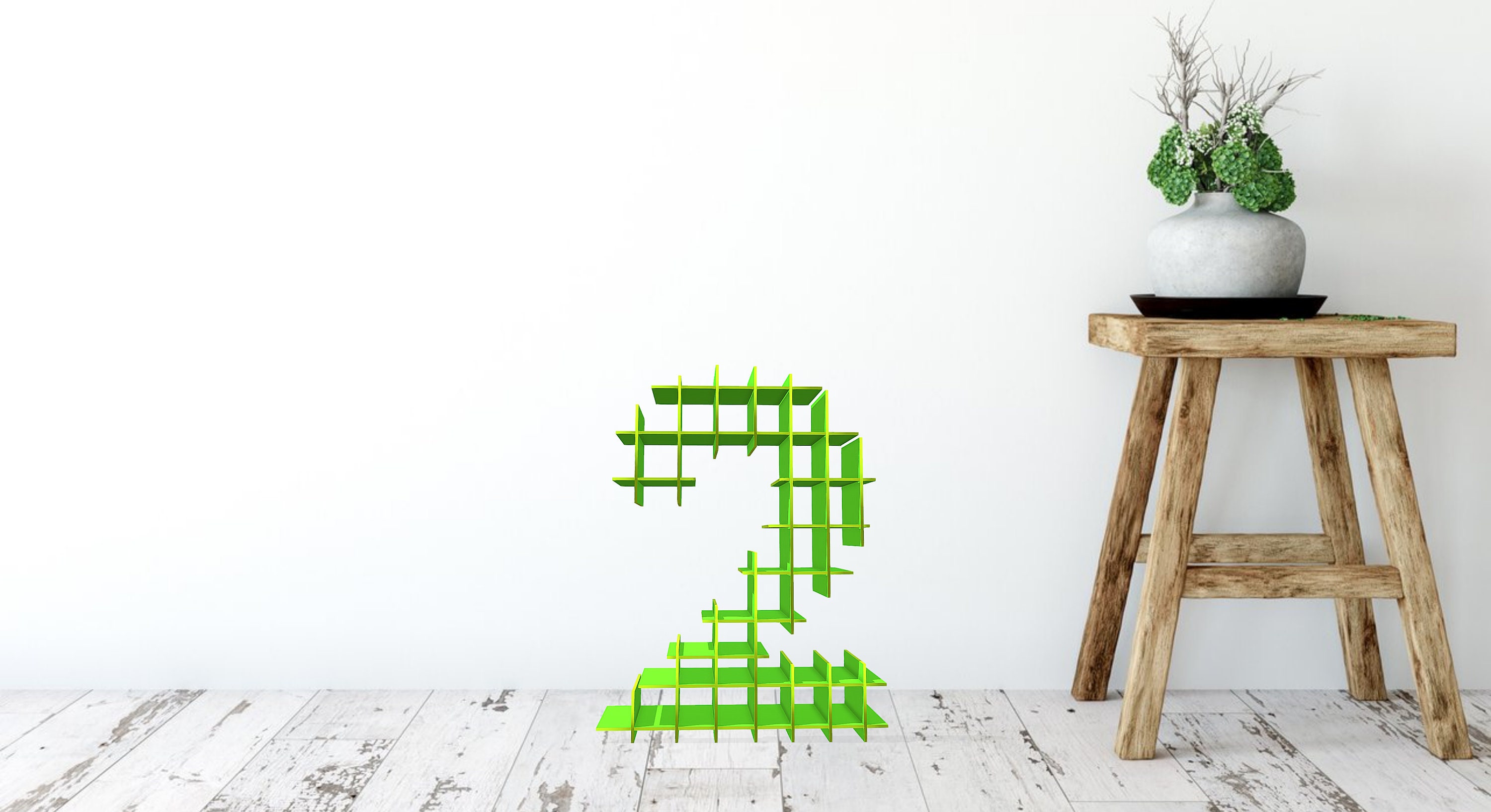 Number 2 Laser Cut SVG Files. Digital Download Template DIY Unique ...