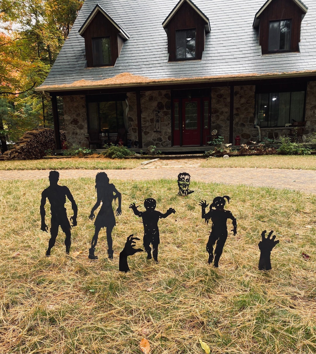 Halloween Zombie Yard Plant DIY Decor SVG PDF - Etsy