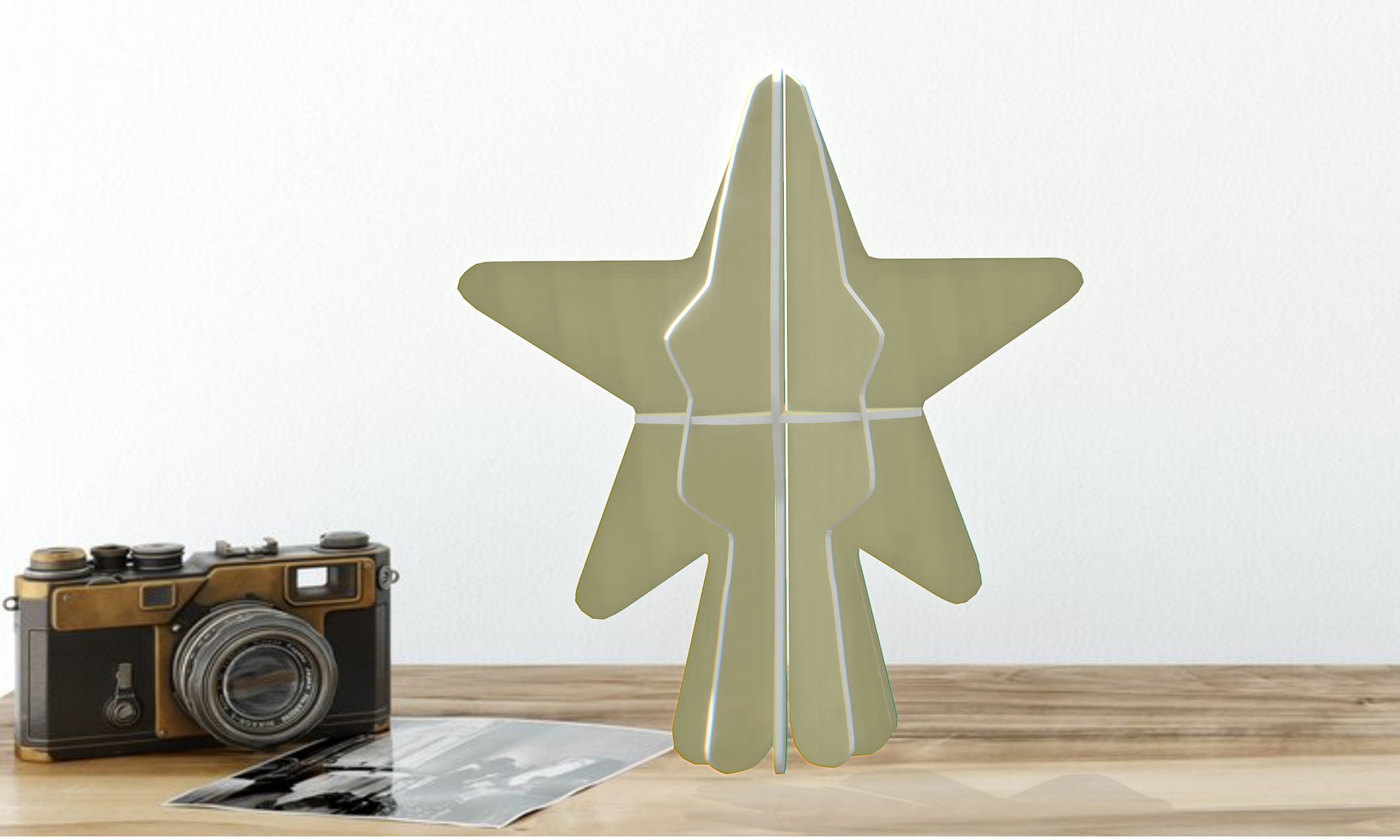 Standing Star Cut File, PDF SVG Digital Download Template DIY Sculpture ...