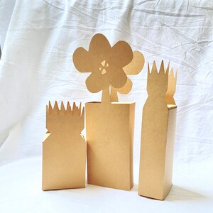 Flower Boxes Bundle 3D Papercraft. You Get PDF SVG DXF Digital File ...