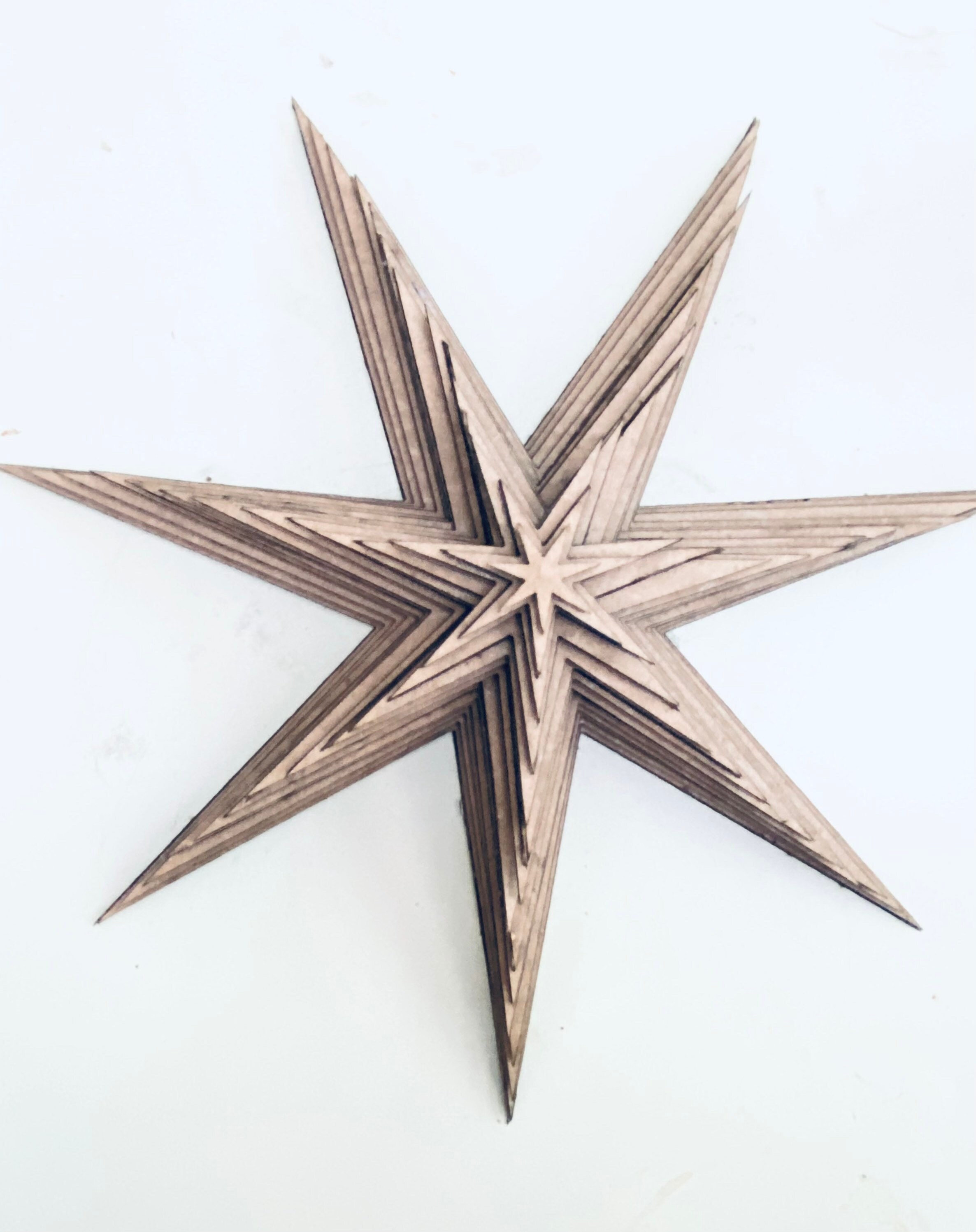 Star Stacked SVG Files, 8 Inches Pdf SVG Digital Download Template DIY ...