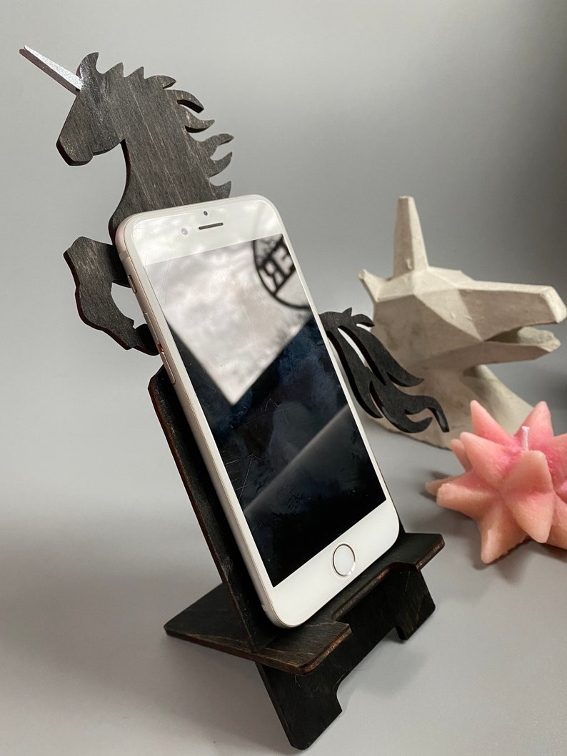 Unicorn Phone Stand SVG File Template. Downloadable ,stand iPhone Dock ...