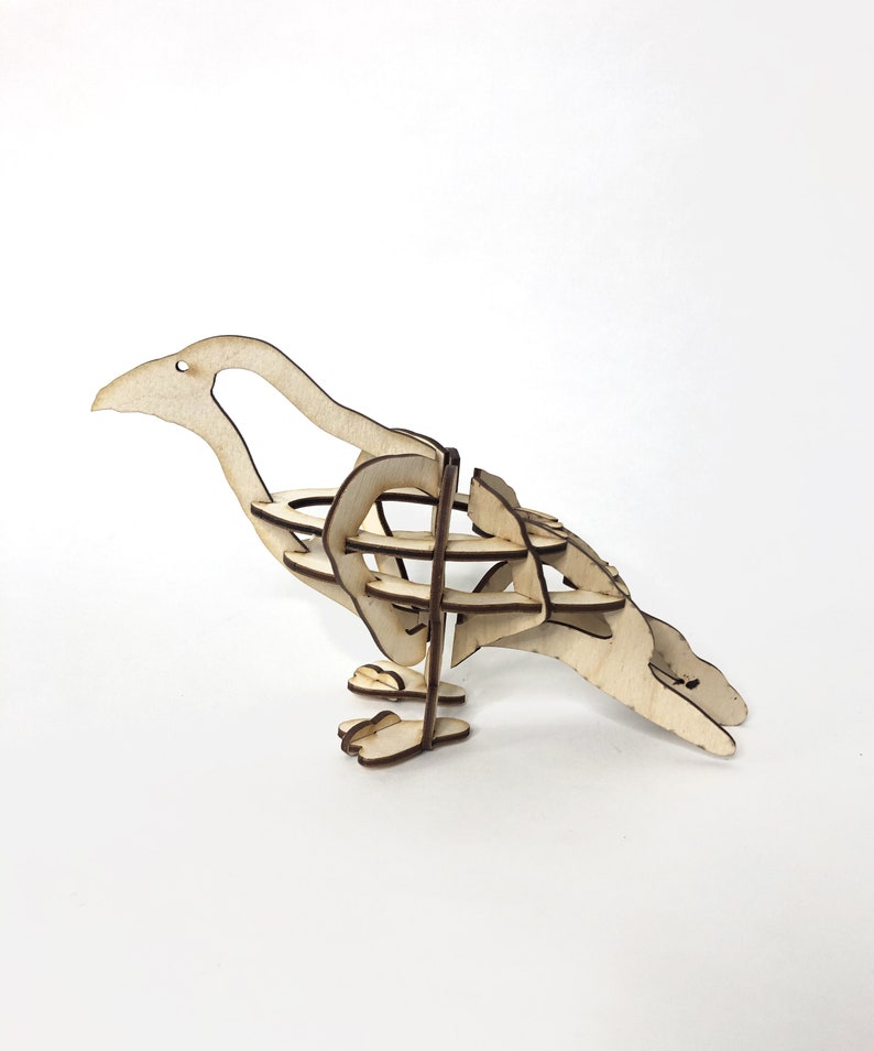 Crow 3d SVG Files Laser Cut. Digital Downloadable Template DIY This ...